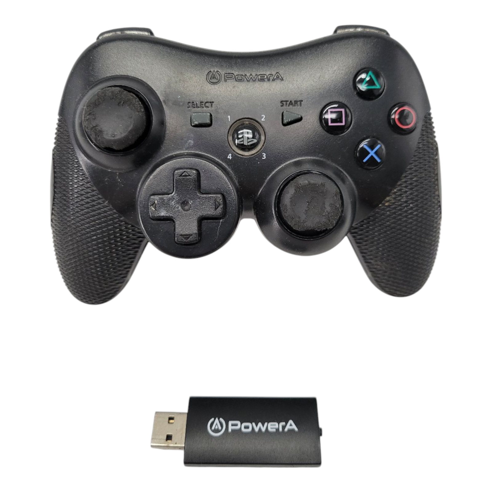 PowerA Wireless Controller for PS3 Model 1427441-01 with USB Dongle ...