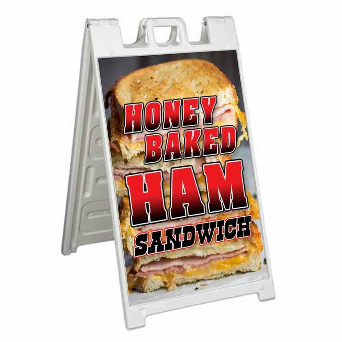 HONEY HAM SANDWHICH Signicade 24x36 Aframe Sidewalk Sign Banner Decal ...