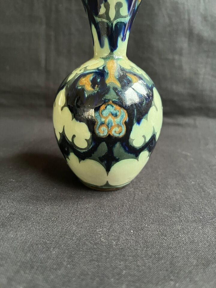 Antique little dutch Rozenburg art deco vase. Marked Bottom - Vases