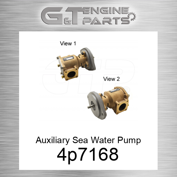 4P7168 AUXILIARY SEA WATER PUMP fits CATERPILLAR (NEW AFTERMARKET ...