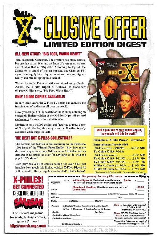 The X-Files: Special Edition #3 (1996) *Topps Comics / Scully / Mulder ...