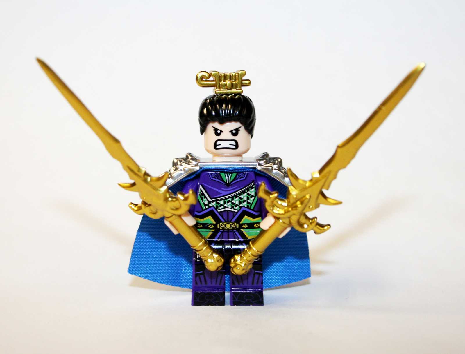 MV Chinese Warrior Blue Outfit Three Kingdoms Minifigure US Shipping ...