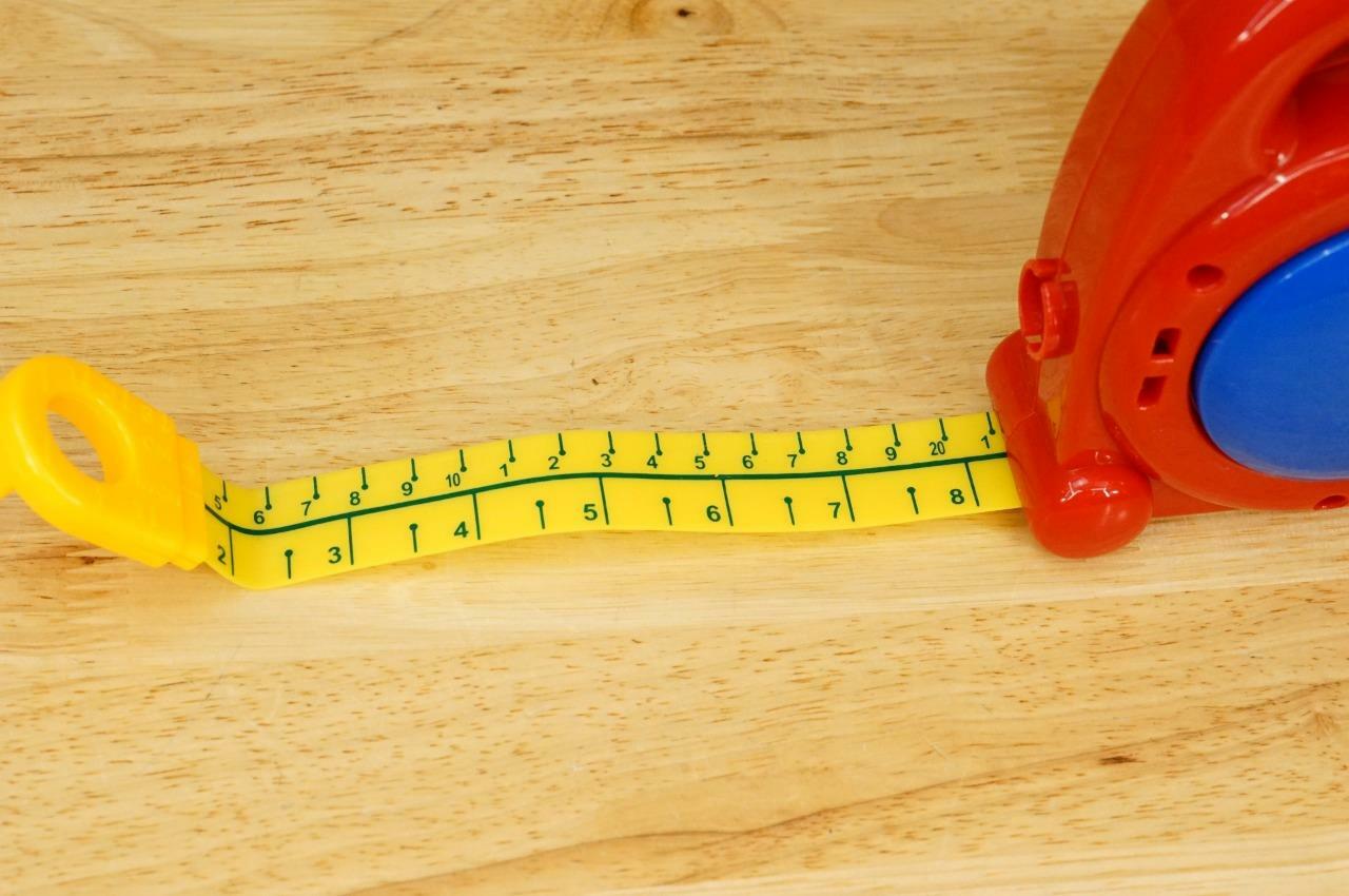 Plastic Toddler Toy Child Play Pretend Tools Big Tape Measure Lakeshore ...