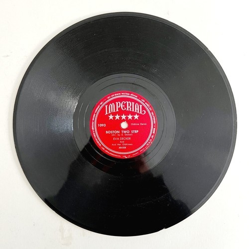 Eva Decker Boston Two Step Spanish Waltz 78 Record 1949 10" Old Time ...