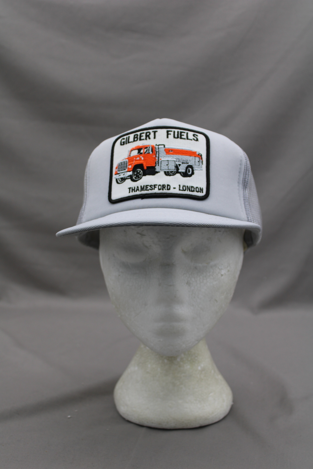 Vintage Patched Trucker Hat - Gilbert Fuels Truck Graphic - Adult ...