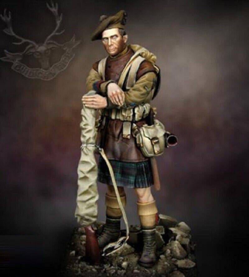 1/24 Resin Model Kit Scottish Warrior Highlander WW1 Unpainted - Figures