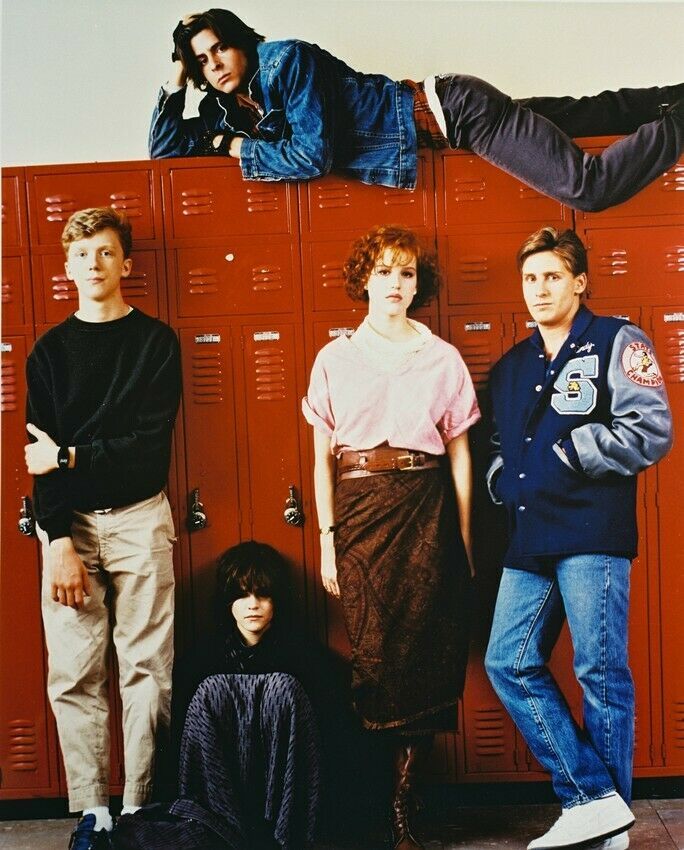 The Breakfast Club Color 8x10 Photo Locker Room Pose Ally Sheedy 20x25 ...