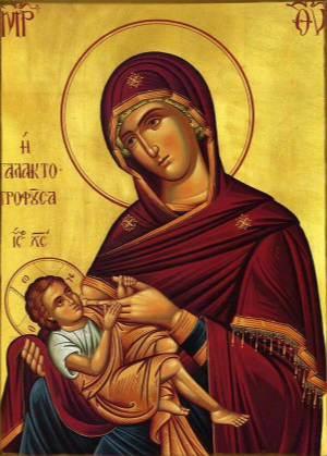Orthodox icon Virgin Mary Milk Feeder - Icons