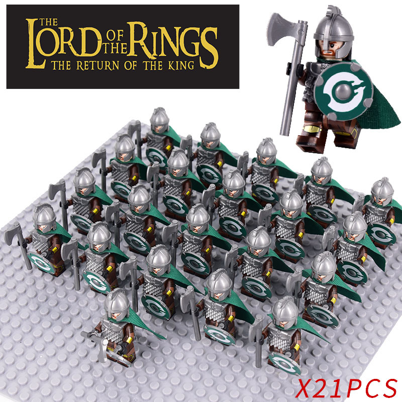 LOTR Rohan Royal Guards Light Axe Army Set 21 Minifigures Lot Toys ...