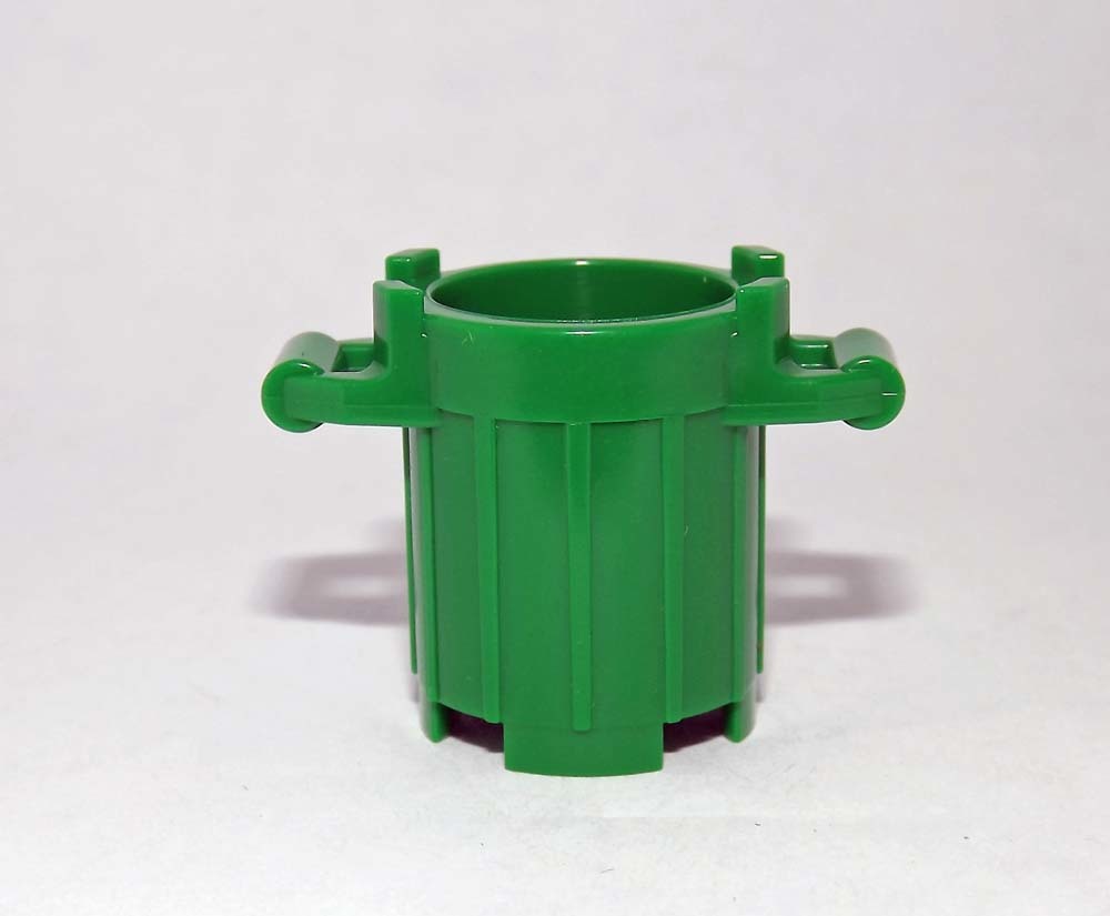 Trash Can Green Barrel Drum Construction Piece Custom Minifigures ...