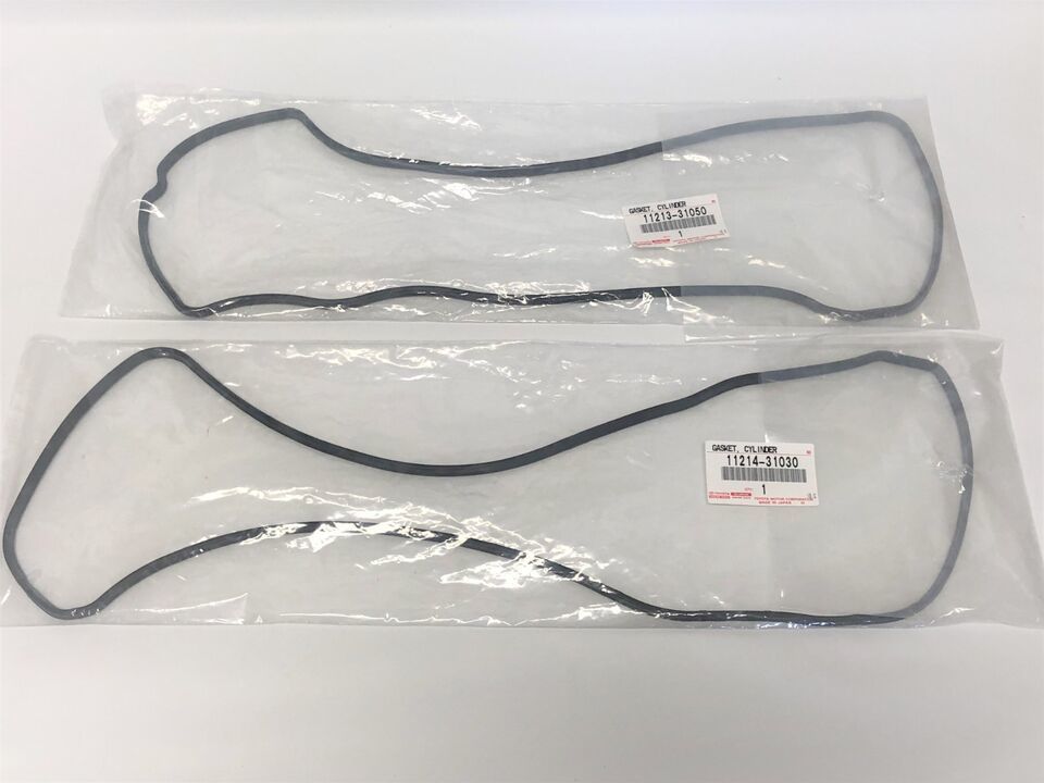 NEW GENUINE TOYOTA 11213-0P010 & 11214-31030 FACTORY OEM VALVE COVER ...