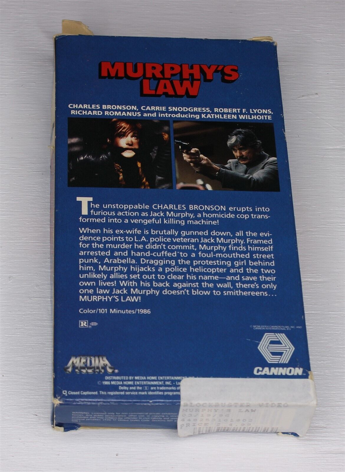 Murphys Law (VHS, 1989) - Charles Bronson - VHS Tapes
