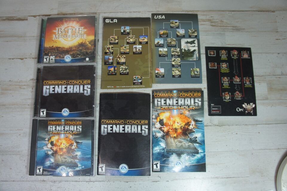 Lot 3 RTS PC - LOTR Battle for Middle Earth+Command & Conquer Generals ...