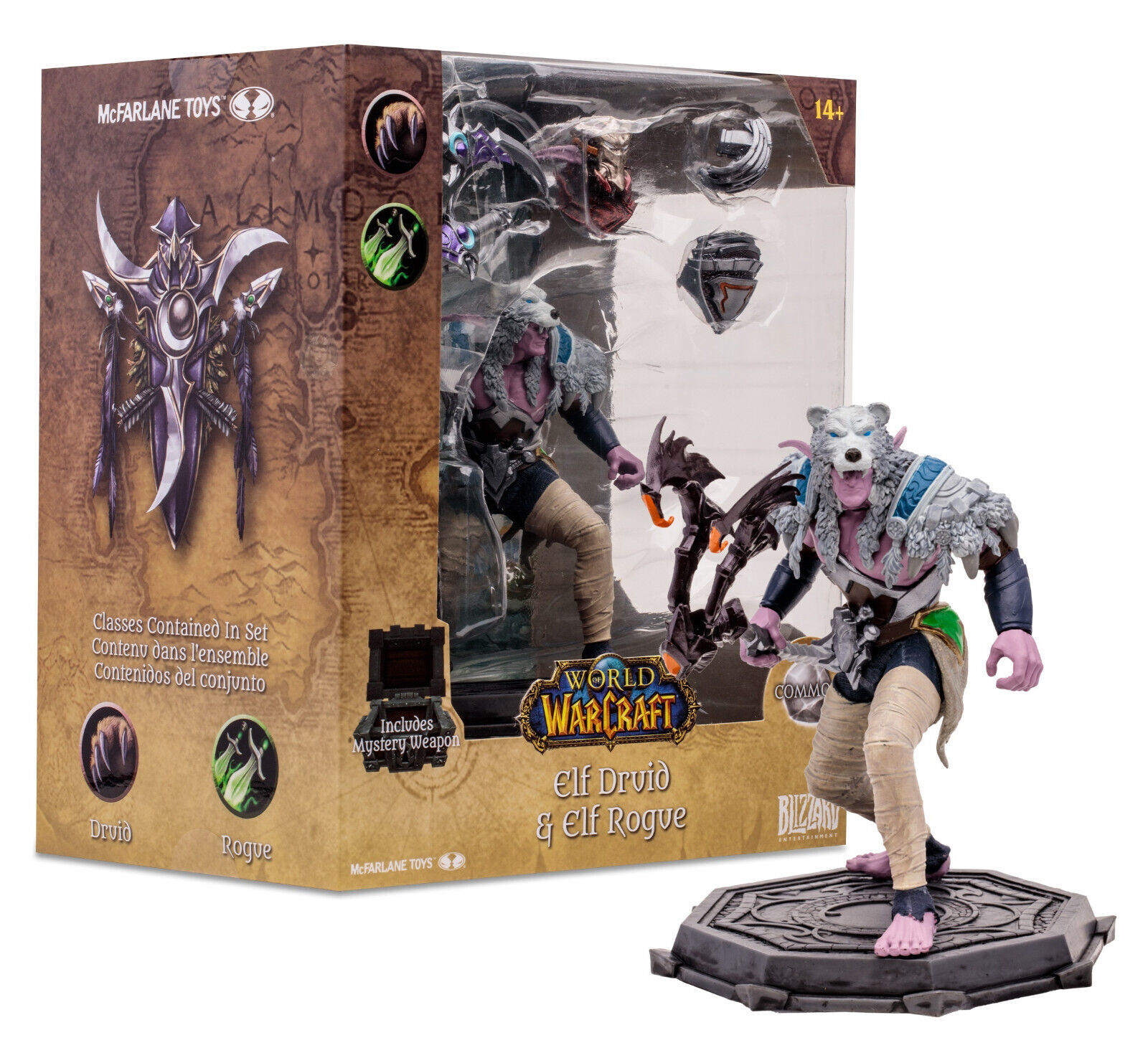 McFarlane Toys World of Warcraft: Elf Druid & Elf Rogue (Common) 1:12 ...