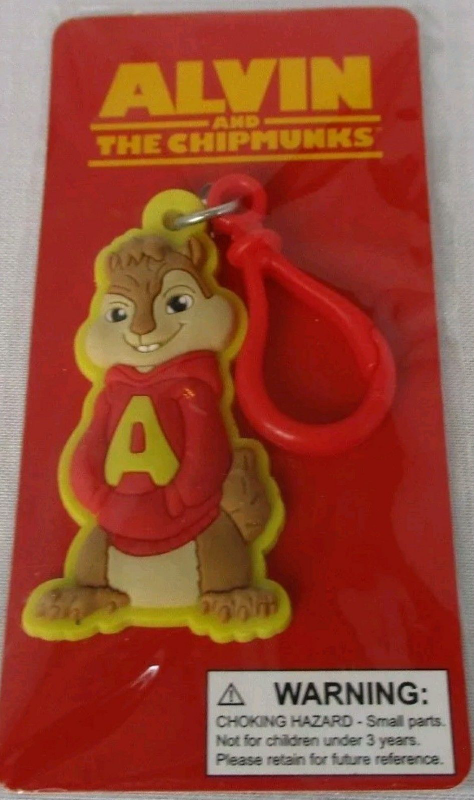 Alvin and the Chipmunks 20th Century Fox Bendable Rubber Keychain 2011 ...