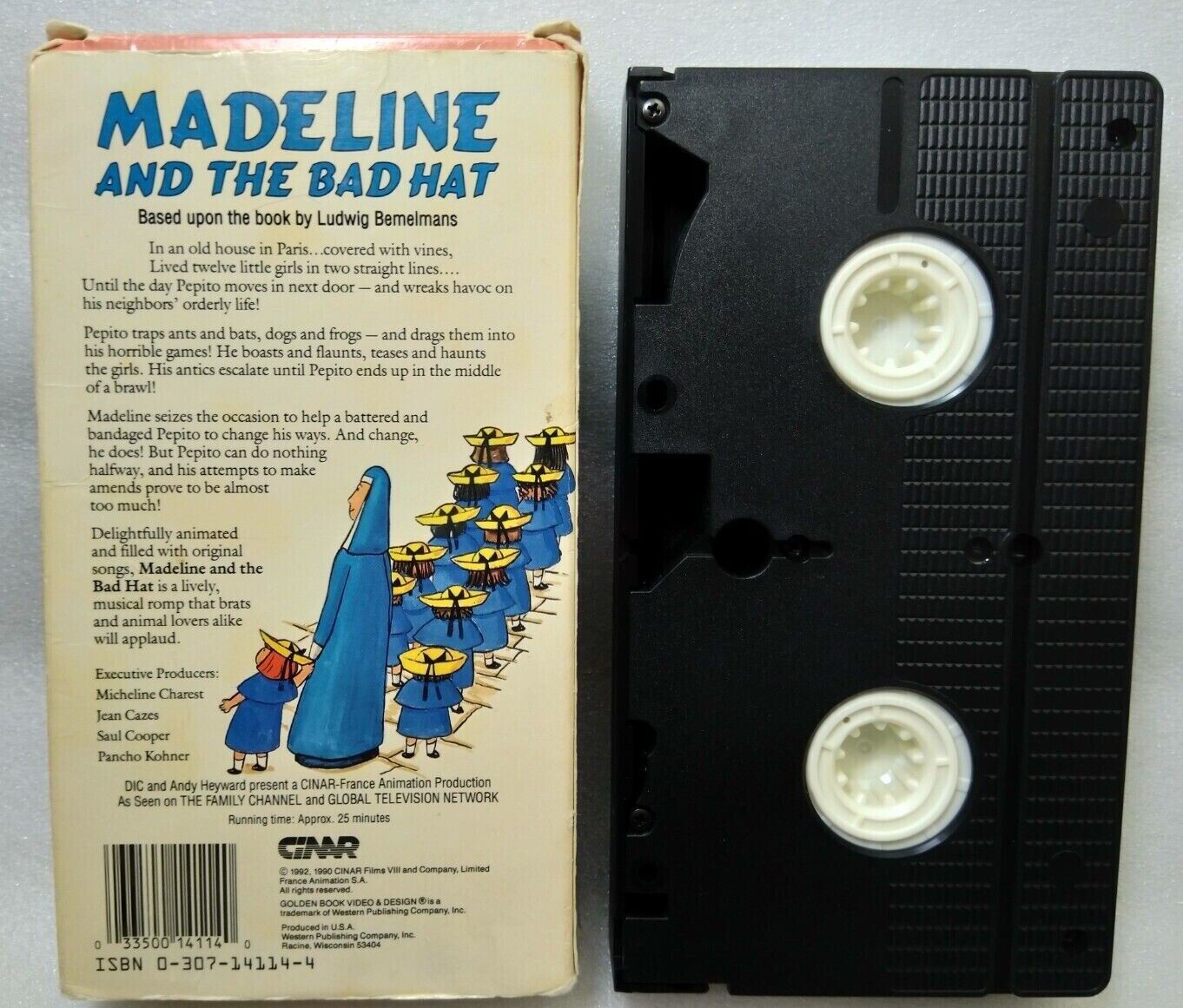 VHS Madeline - Madeline And The Bad Hat (VHS, 1992, CINAR) - VHS Tapes