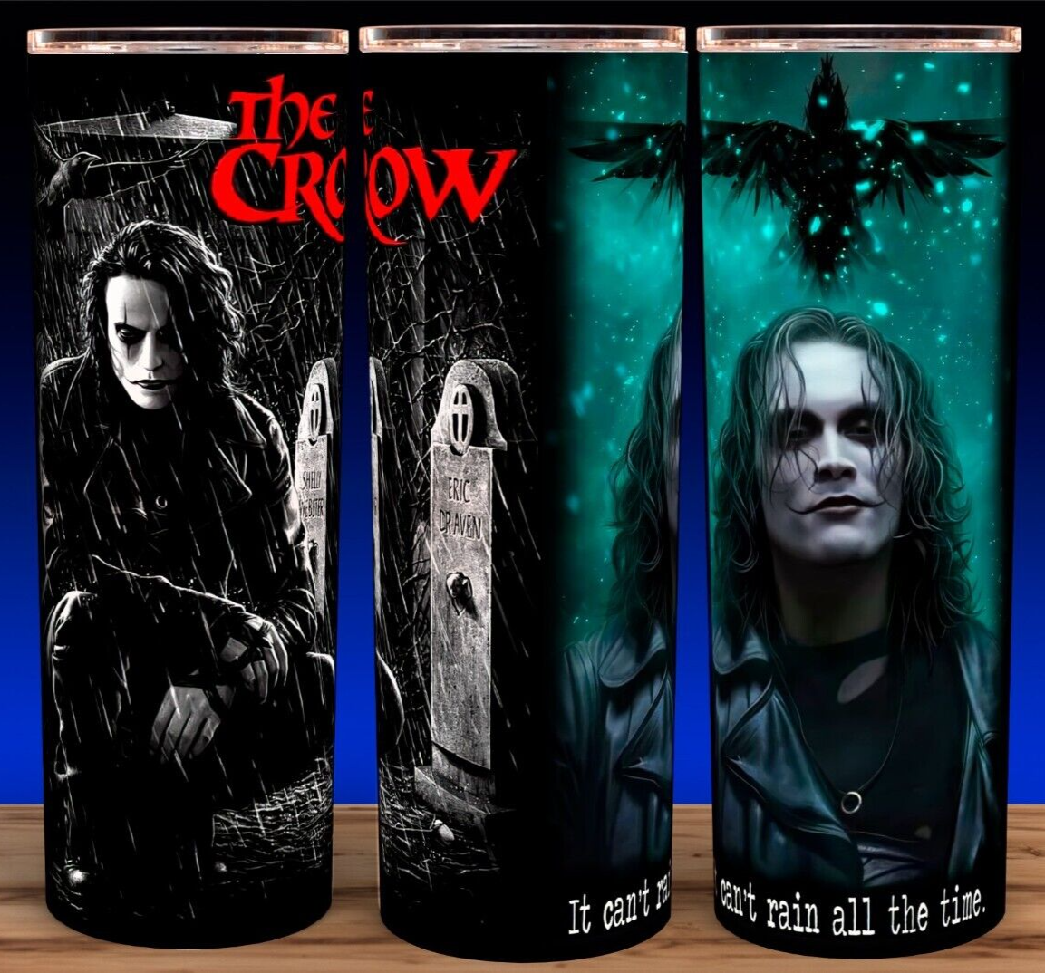 Glow in the Dark The Crow 90s Brandon Lee Movie Cup Mug Tumbler 20 oz ...