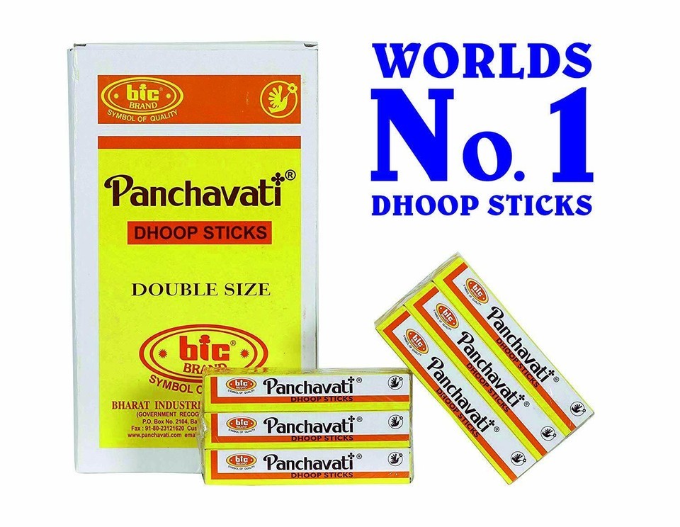 12 Dozen (144 Boxes) (1440 Sticks) Bic Panchvat Incense Sticks...- show ...