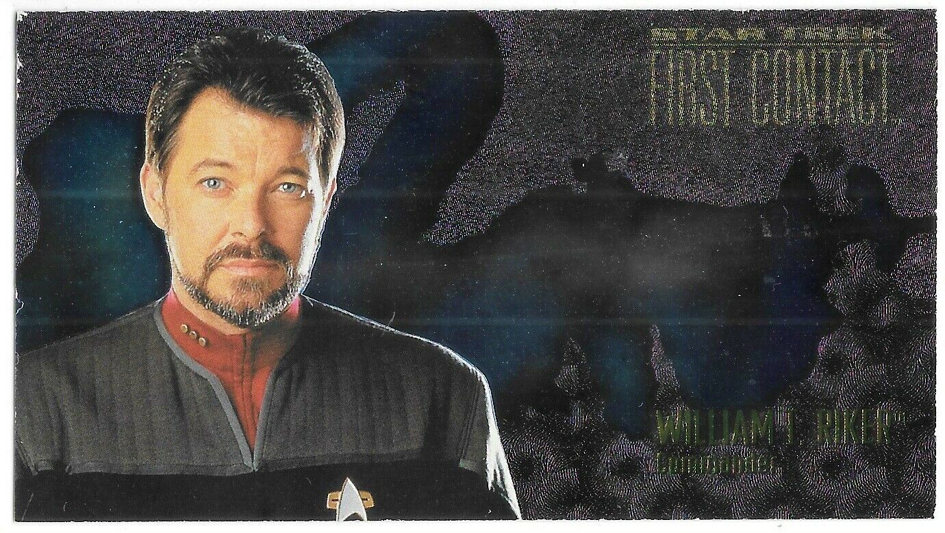 Star Trek First Contact William Riker Character Foil Trading Card C4 ...