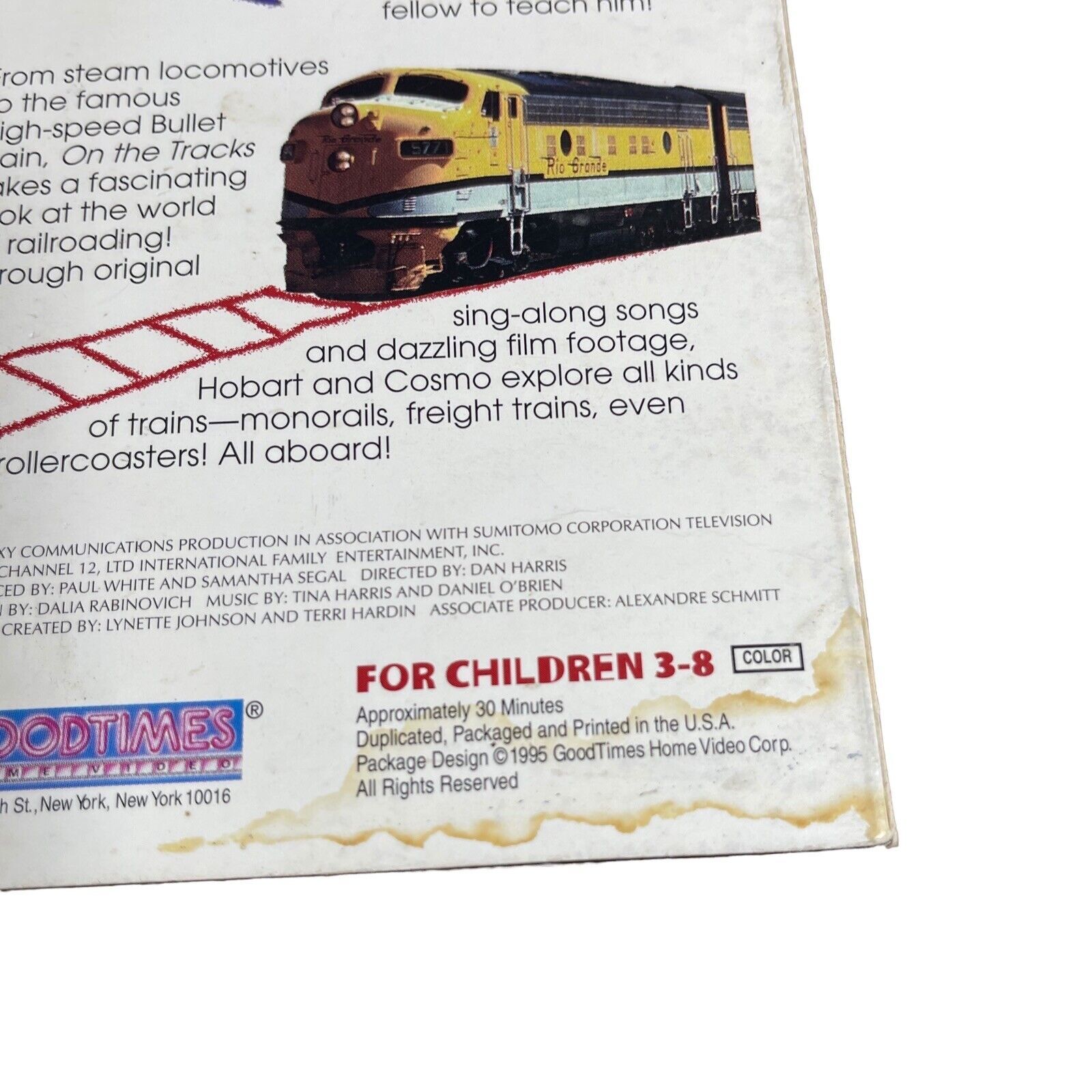 HOBART & COSMO'S - ON THE TRACKS VHS VIDEO, STEAM LOCOMOTIVES TO BULLET ...