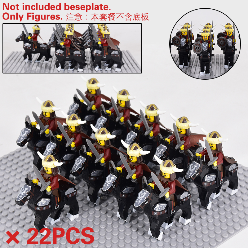 22pcs Custom Huns The Nomadic Horse Warriors Army Set Minifigures Toys ...