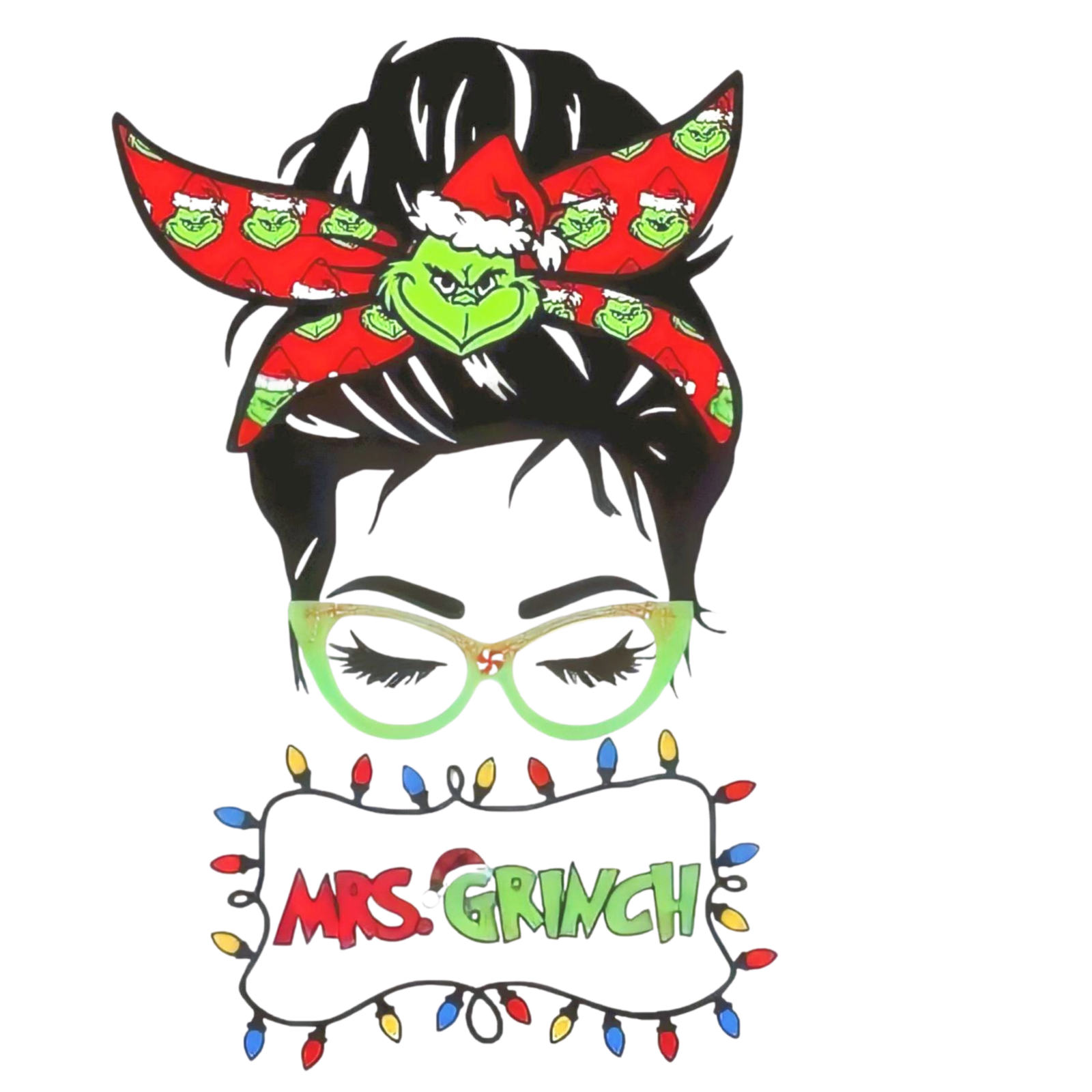 Mrs Grinch Messy Bun Png Messy Bun Png Png And 50 Similar Items