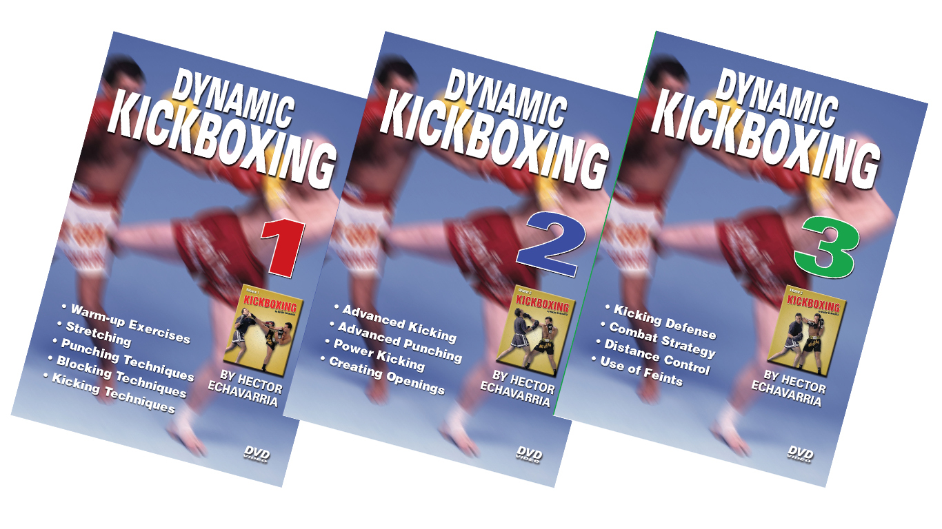 3 DVD SET Dynamic Karate Kickboxing - Hector Echavarria Champion Fight ...