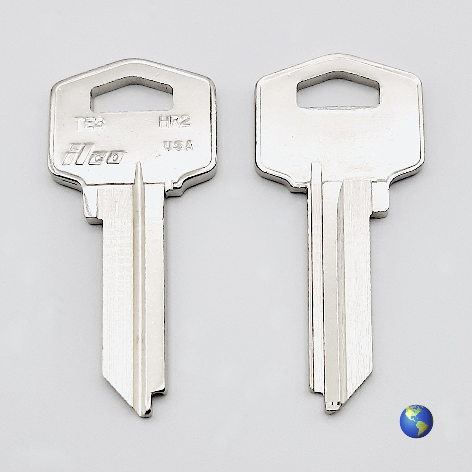 HR2 Key Blanks for Various Products by Fortress, HARLOC, and TESA (3 ...