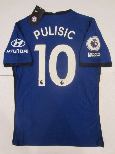 Christian Pulisic Chelsea FC EPL Match Slim Blue Home Soccer Jersey ...