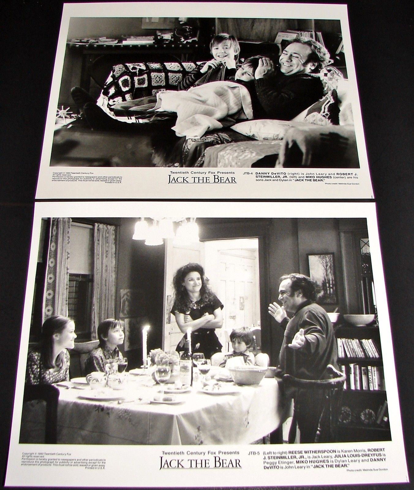 2 1993 JACK THE BEAR Movie Press Kit Photos Julia Louis-Dreyfus Danny ...