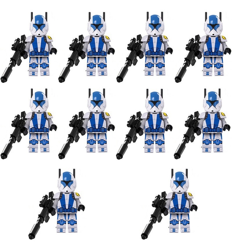 10pcs Star Wars 501st Legion Communications Troopers Minifigures Set ...