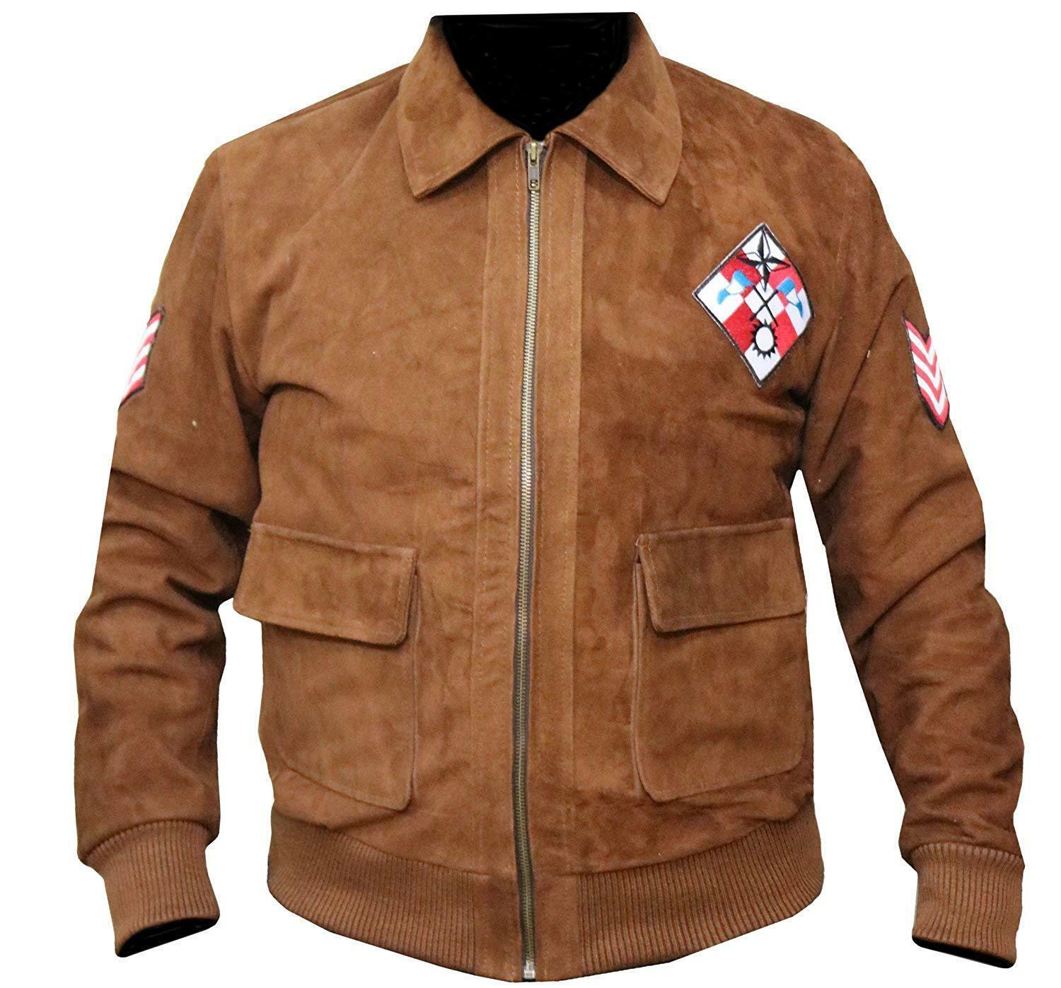 MENS HAZUKI SHENMUE RYO GAME BROWN SUEDE LEATHER JACKET, ALL SIZES ...