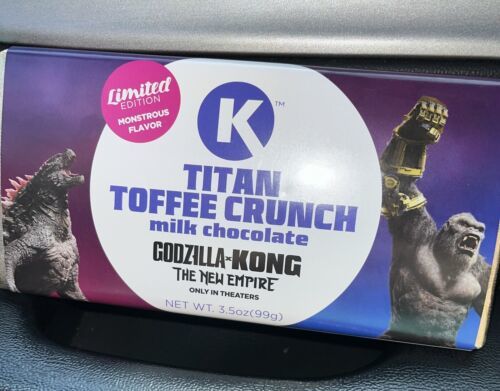 Godzilla vs Kong New Empire Titan Toffee Crunch Candy Bar Circle K ...