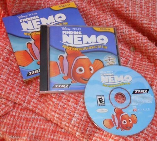Finding Nemo, Disney Pixar, PC Win 98/Mac CD-ROM 2003 THQ Game + FREE ...