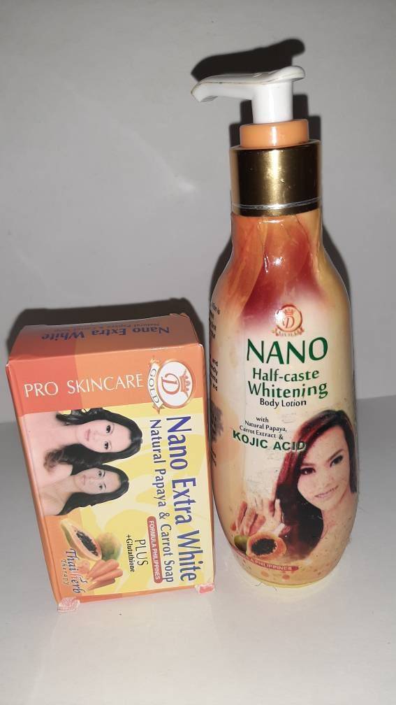 Nano half caste whitening combo:lotion and soap - Lightening Cream