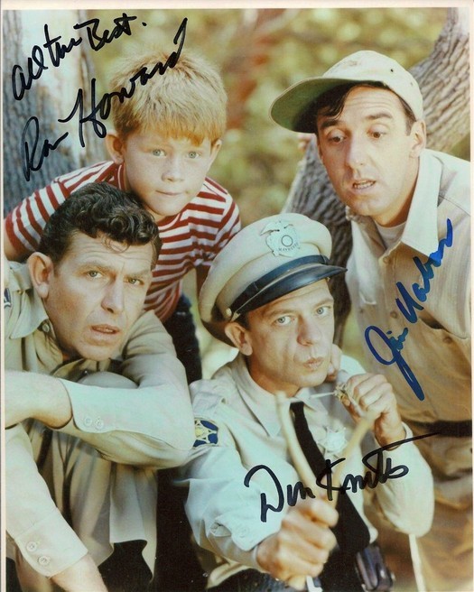 JIM NABORS DON KNOTTS RON HOWARD SIGNED PHOTO 8X10 RP AUTOGRAPHED ...