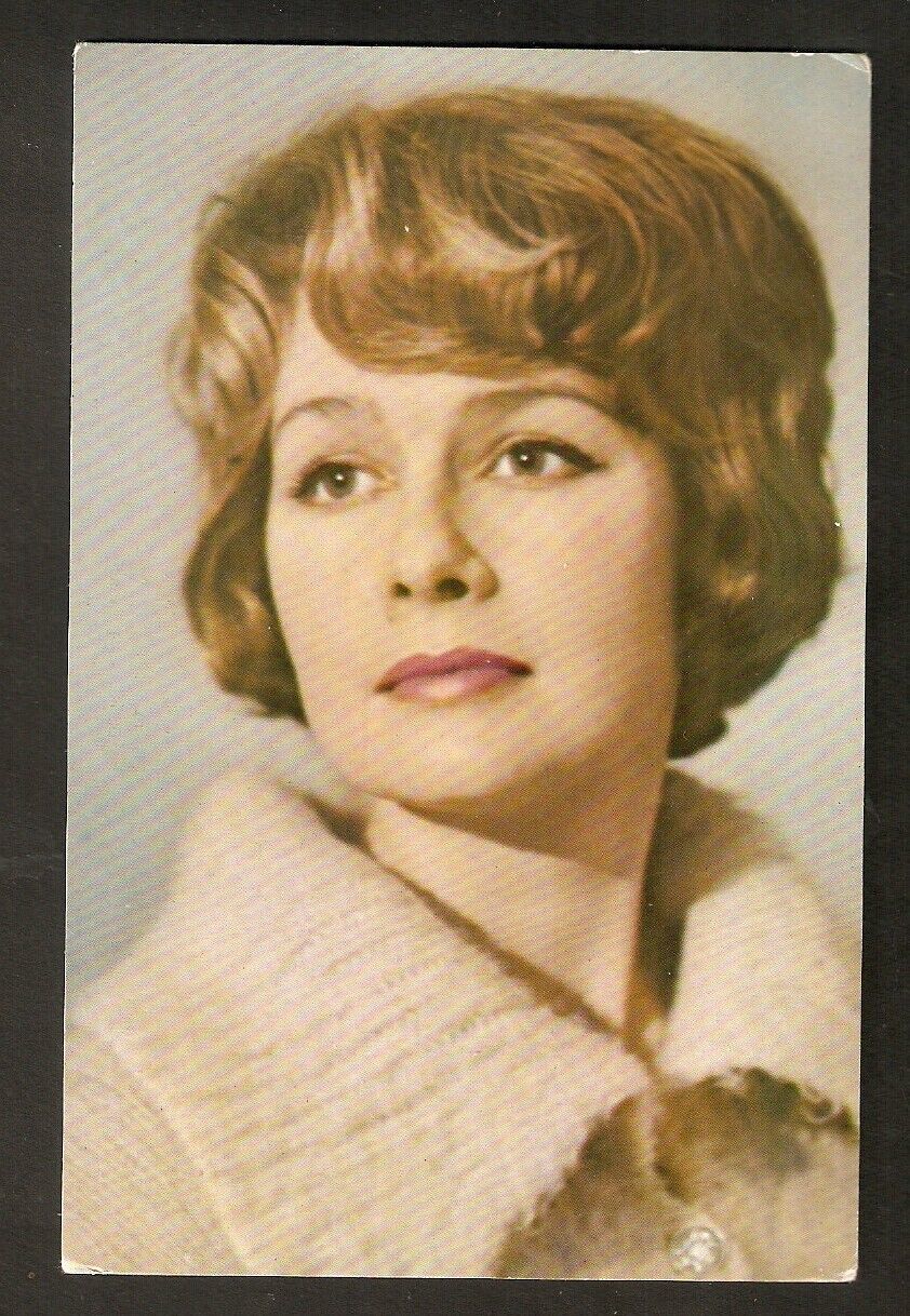 USSR Artist Photo Postcard actress NINA VESELOVSKAYA Soviet Cinema ...