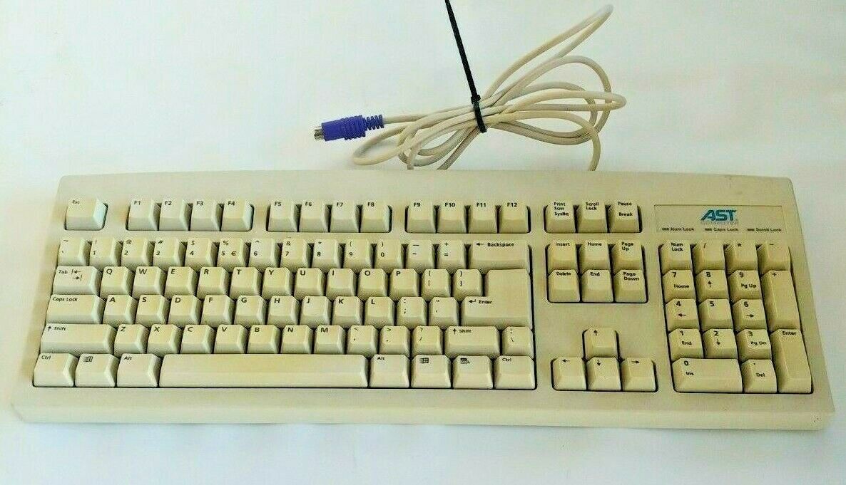 AST 5140M GAMING QWERTY KEYBOARD KEYCAP CLICKY VINTAGE - Keyboards ...