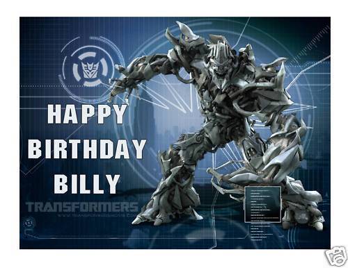 Transformers Megatron edible cake image frosting sheet party cake ...