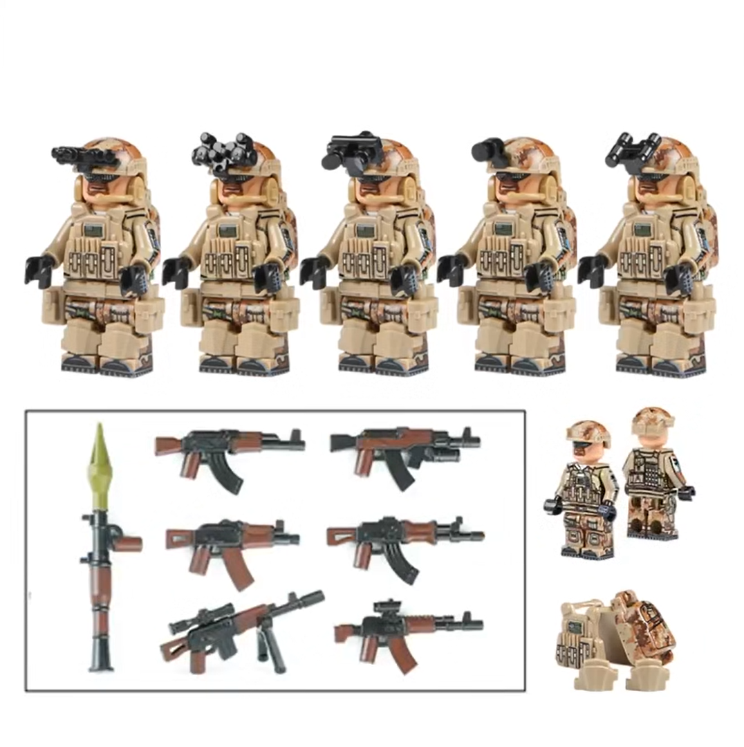 5pcs Military United States Army US Navy SEALs Team Minifigures ...