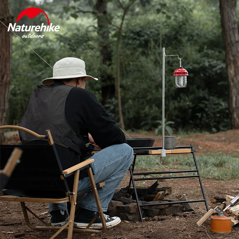 Naturehike Light Pole Camping Table Folding Lamp Pole Ultralight ...
