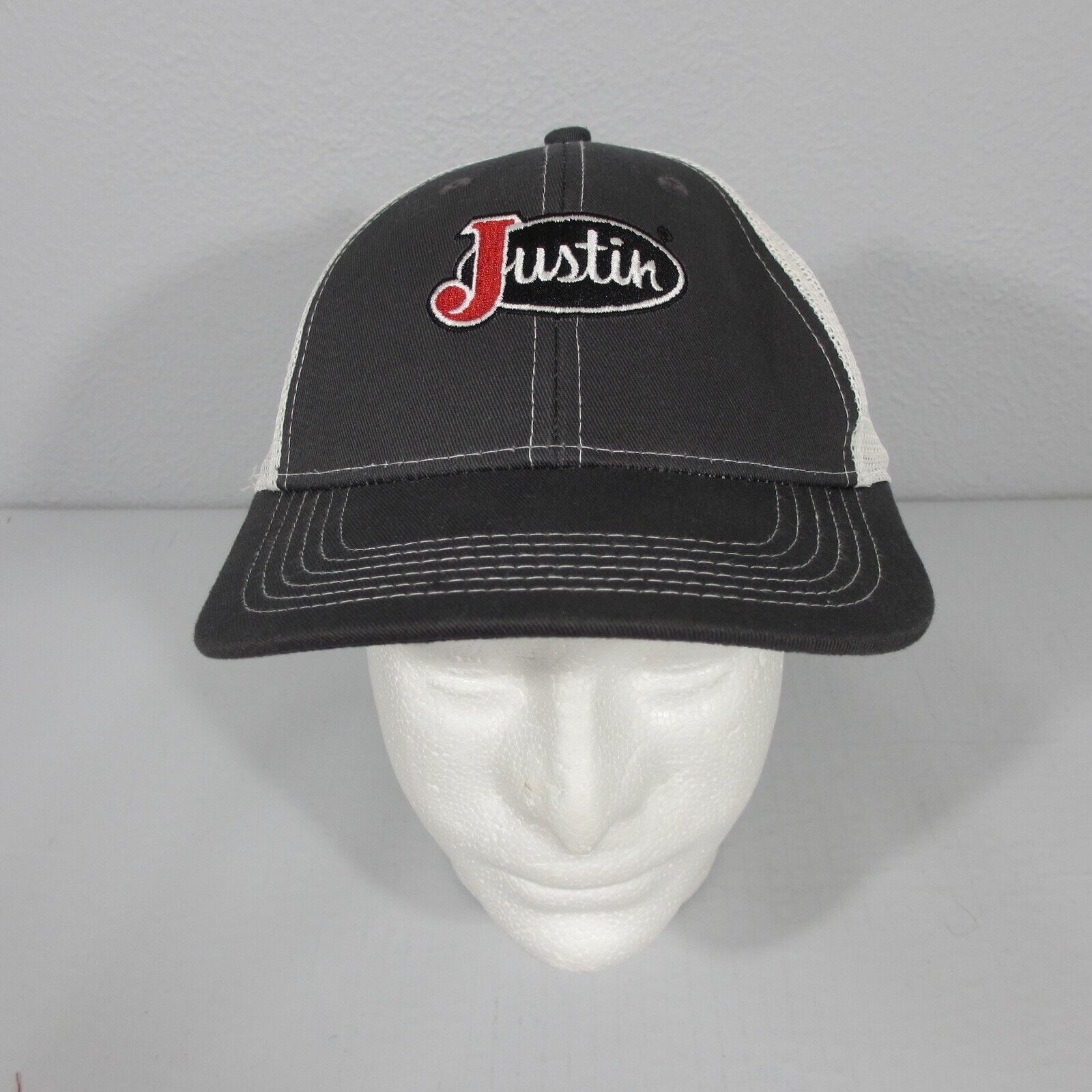 Justin Boots Trucker Hat Cap Mesh 2022 Fort Worth Calf Scramble Rodeo ...