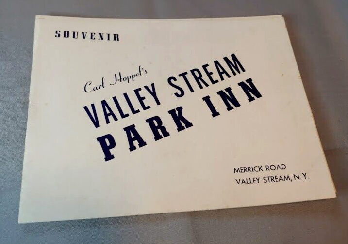 1950s Carl Hoppels Valley Stream Park Inn NY Souvenir Photo & Folder ...