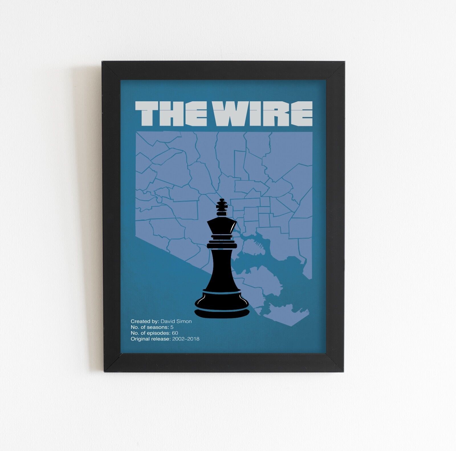 The Wire (2002-2008) Minimalistic TV Poster and similar items