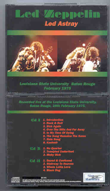 Led Zeppelin - Led Astray ( 3 CD set ) ( Silver Rarities ) ( Baton ...