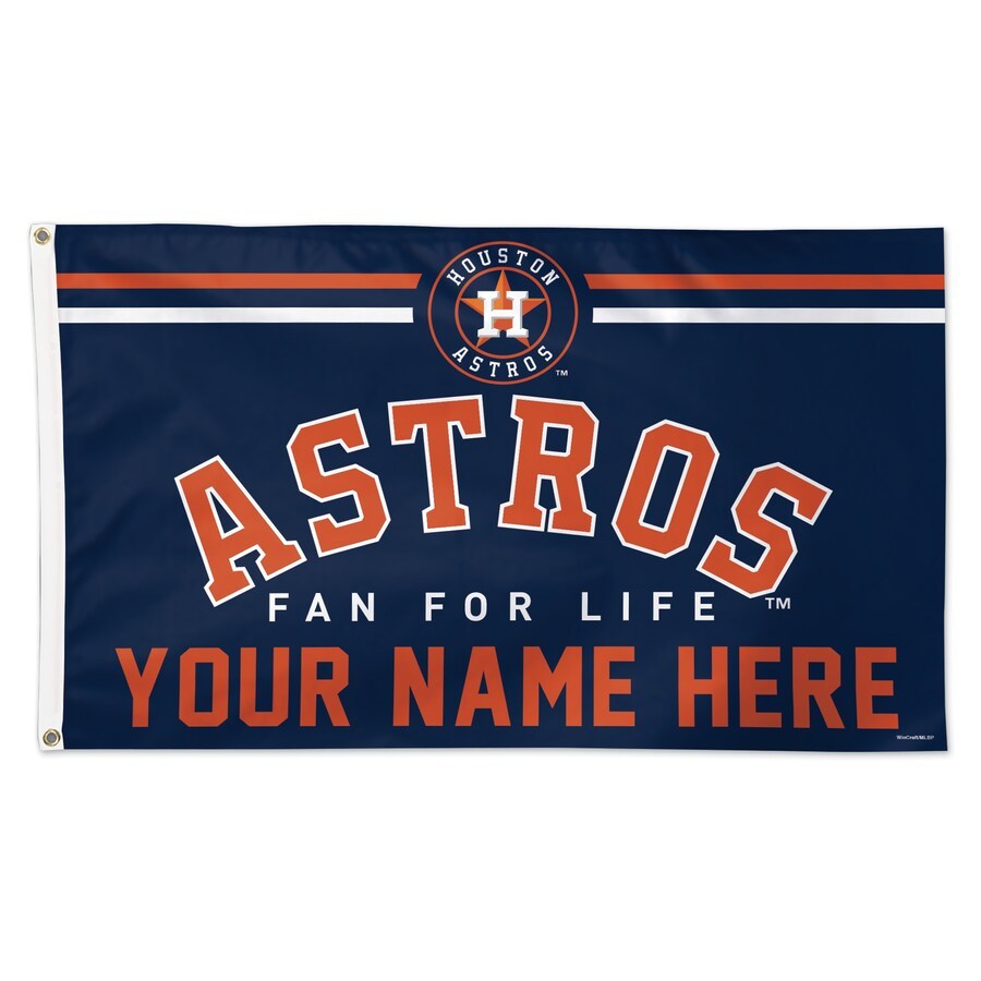 Houston Astros 90cmx150cm/3x5FT One-Sided Deluxe Personalized Flag ...
