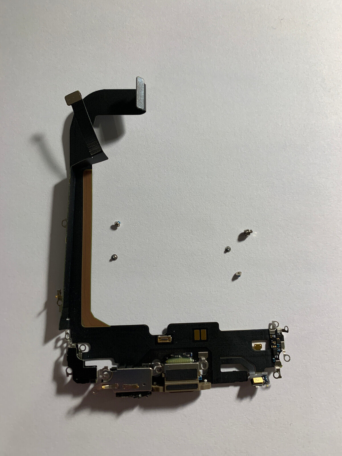 Apple iPhone 13 pro max original oem Charging Port microphone Flex Gold ...