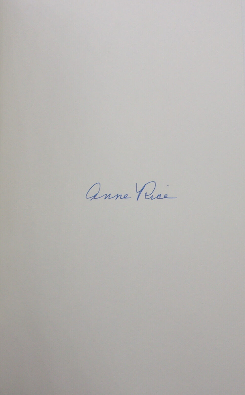 Anne Rice BLOOD COMMUNION: A Tale of Prince Lestat First edition SIGNED ...