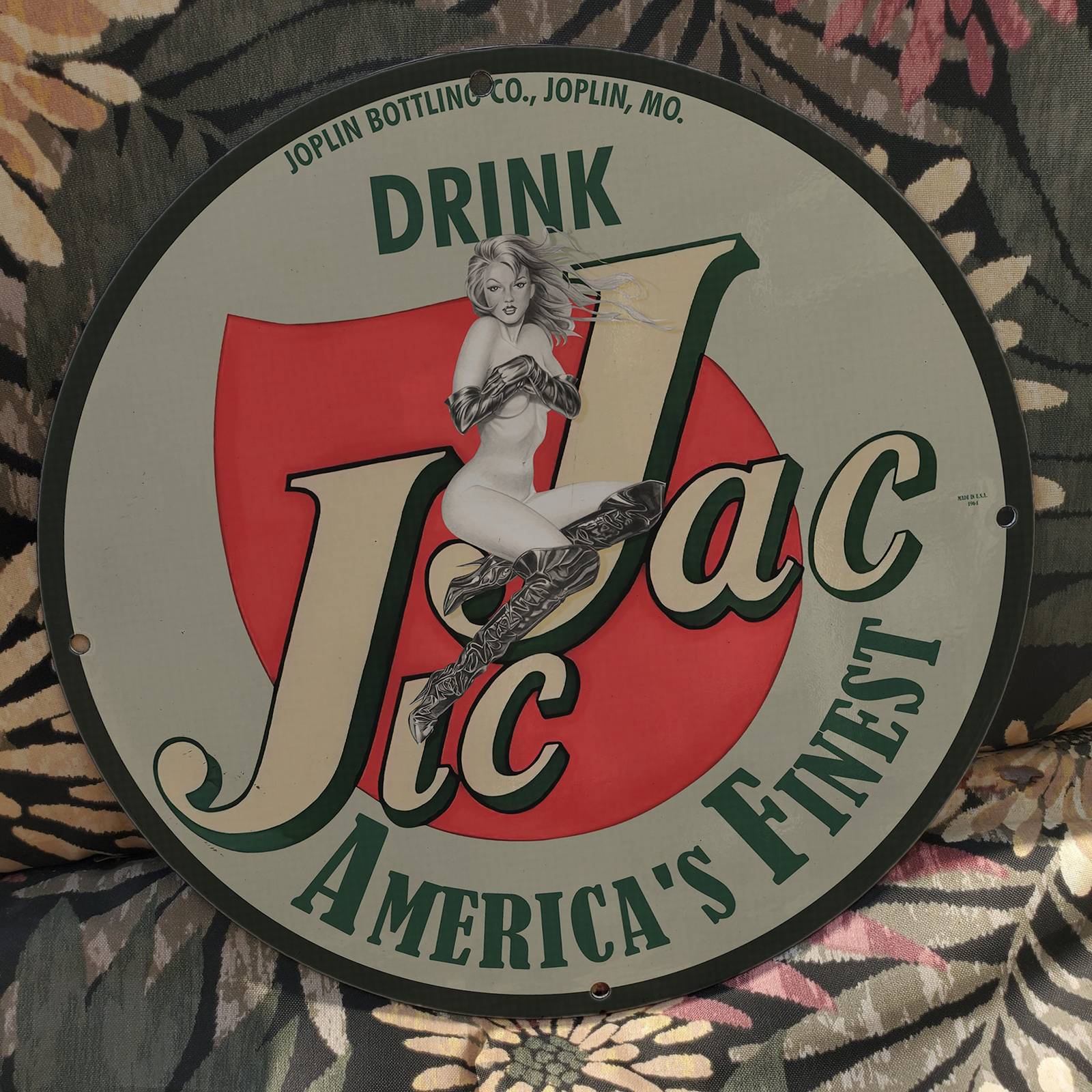 1964 Vintage Style Jic-Jac Soda Joplin Bottling Co Fantasy Porcelain ...