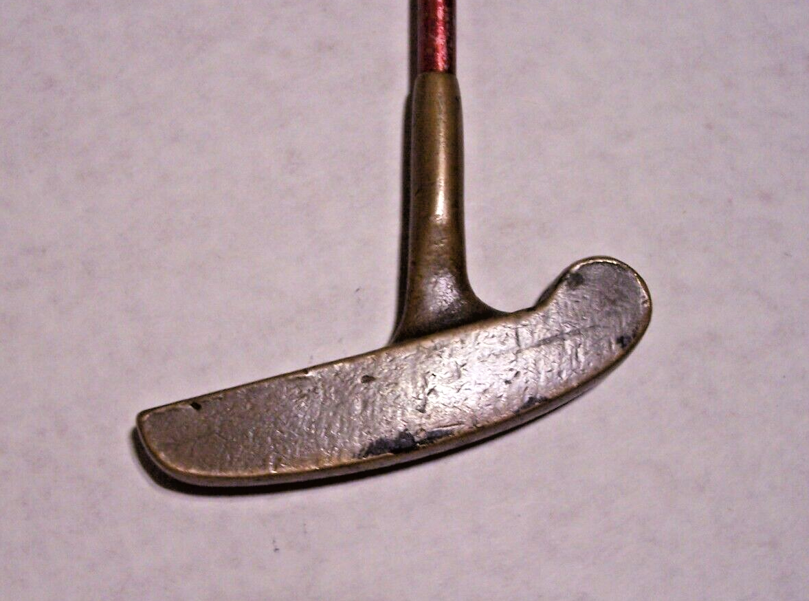 Le Fiell GOLDEN TITAN Brass Head Putter 1960's Ruby Red 35" Shaft RARE ...